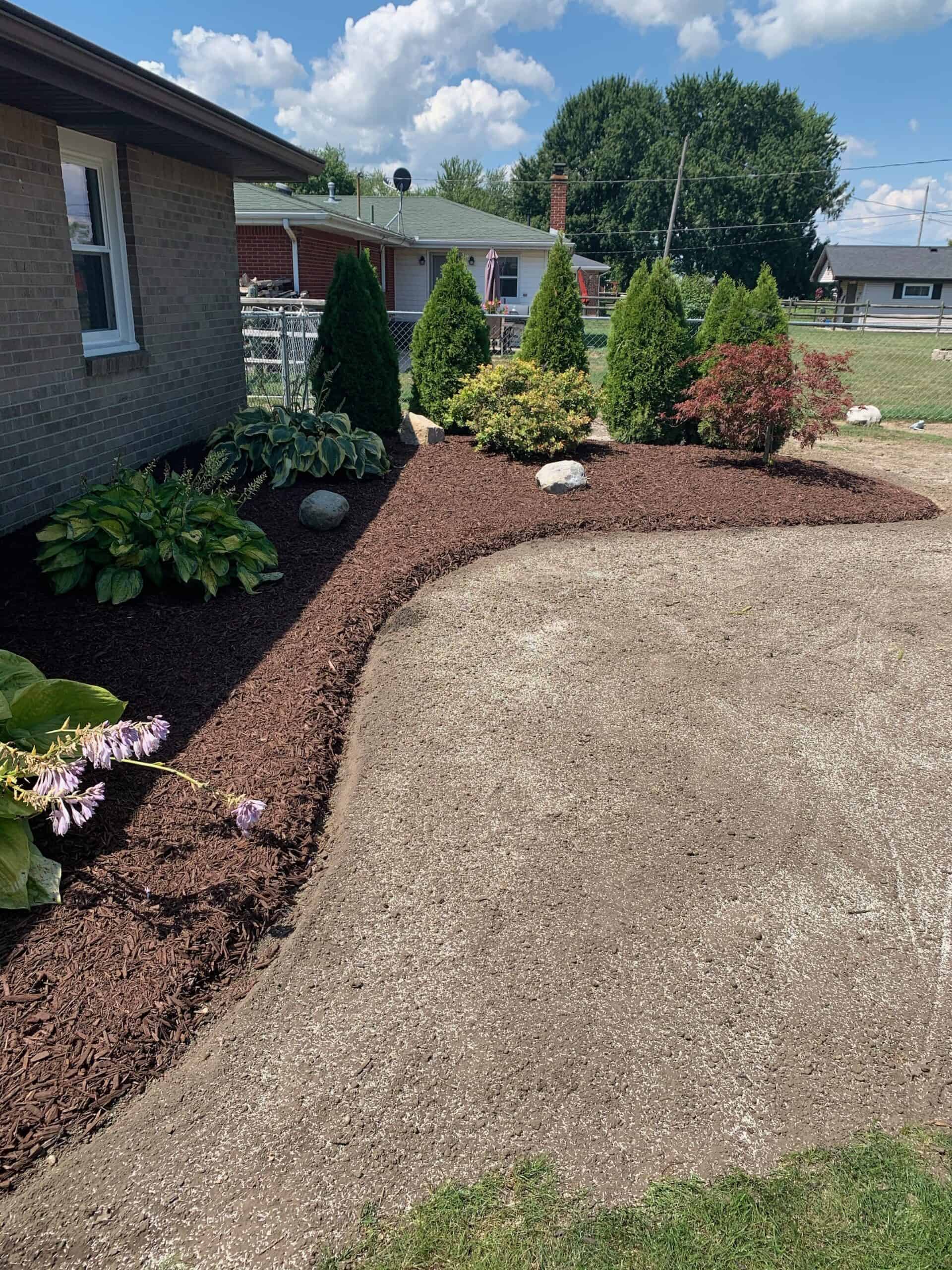 Flower Bed Tending / Clean Up and Mulch Installation • A+ Equipment ...