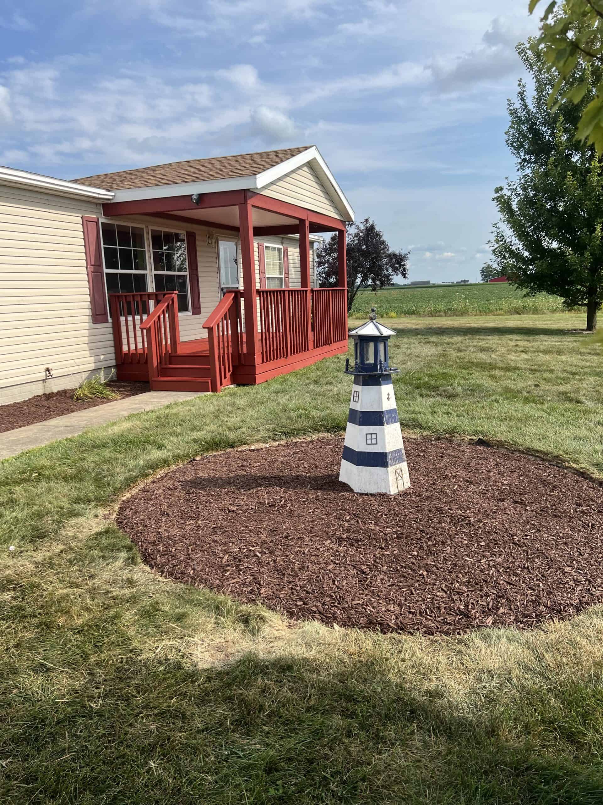Power Washing , Deck Staining & Landscaping Overhaul with Mulch ...